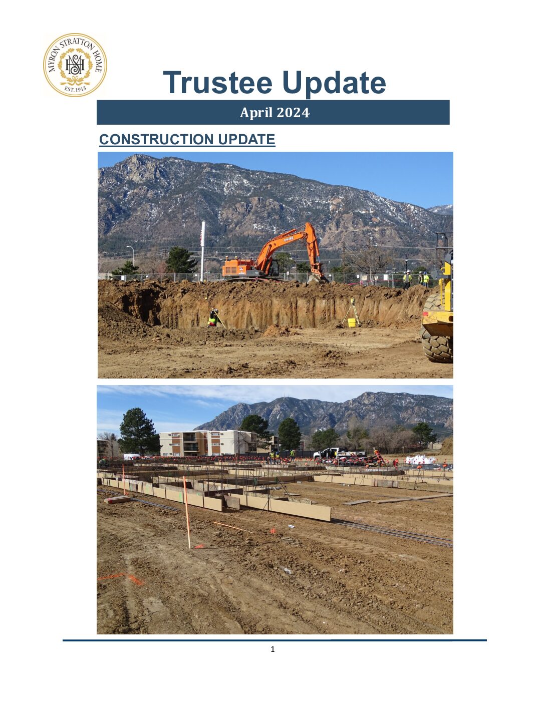 Construction Update April 2024 | Myron Stratton Home